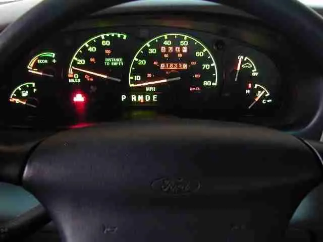 How do I reset my Ford Instrument cluster?